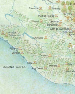 Maya World Map - Maya Routes in Mexico - Maya Tours by Maya World ...